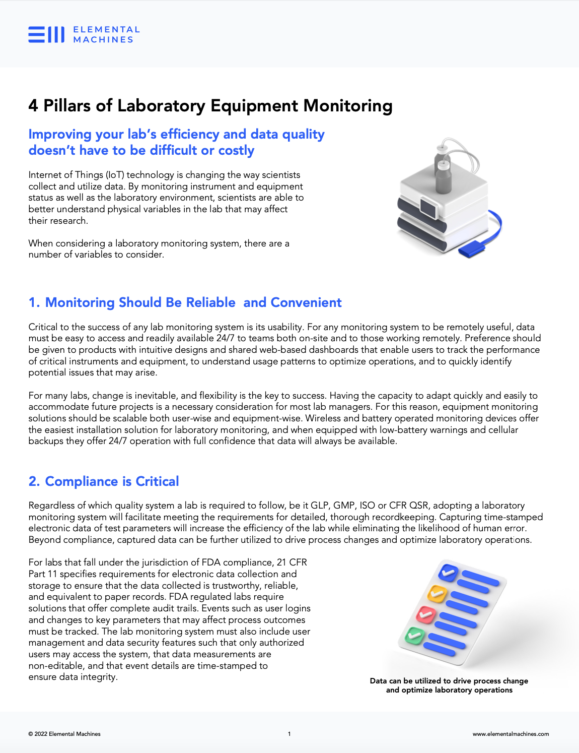 The 4 Pillars of Lab Equipment Monitoring